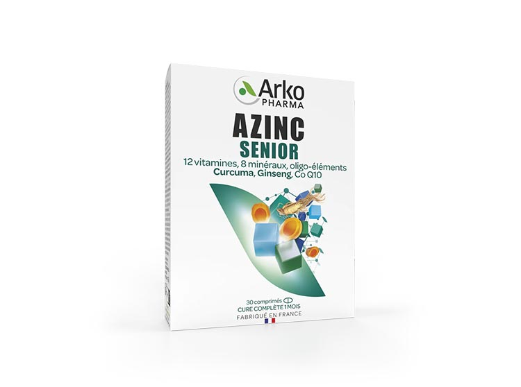 Arkopharma Azinc Senior - 30 comprimés - Parapharmacie en ligne ...