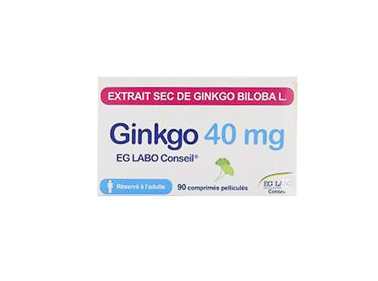 EG Labo Ginkgo 40mg - 90 comprimés - Parapharmacie en ligne | Beauté France