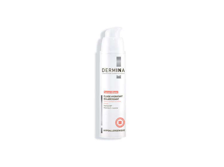 Dermina Sensi blanc Fluide hydratant éclaircissant - 40ml ...