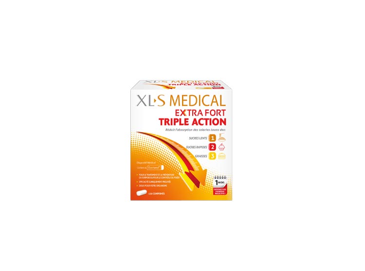 XL-S MEDICAL Extra Fort Triple Action - 40 capsules - Parapharmacie en ...